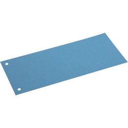 Sch&auml;fer Shop Sch&auml;fer Shop Select Trennstreifen, 2-fach-Lochung, bedruckbar, 100 St&uuml;ck, B 240 x H 105 mm, Karton, blau