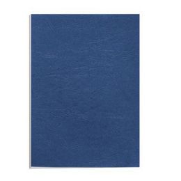 Fellowes Deckblatt Leder, DIN A4, f&uuml;r Bindemaschine, blau, 250g, 25 St&uuml;ck