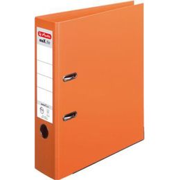 Herlitz Ordner maX.file protect plus, DIN A4, R&uuml;ckenbreite 80 mm, orange