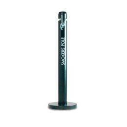 Standaschenbecher Rubbermaid&reg; Smokers Pole, wetterfest & UV-stabilisiert, 1040 x 320 mm Aluminium, schwarz
