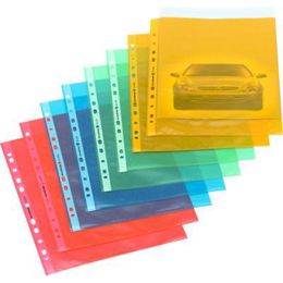 Sch&auml;fer Shop Sch&auml;fer Shop Select Prospekth&uuml;llen, DIN A4, genarbt, oben offen, dokumentenecht, 25 St&uuml;ck, rot