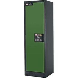 Sicherheitsschrank Typ 90 ASECOS Q-CLASSIC-90, B 600 mm, T&uuml;r links, 6 Ausz&uuml;ge, resedagr&uuml;n