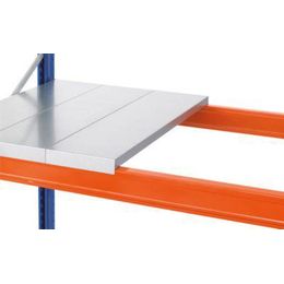 SCHULTE LAGERTECHNIK Stahlpaneel f&uuml;r Palettenregale, St&auml;rke 1,5 mm, B 300 x H 40 mm, f&uuml;r Regaltiefe 1100 mm, verzinkt, bis 320 kg