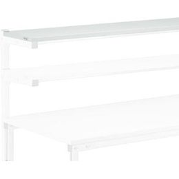 Etagenbord treston SH 150, bis 50 kg, B 1500 x T 310 x H 1550 mm, h&ouml;henverstellbar, Spanplatte, lichtgrau RAL 7035