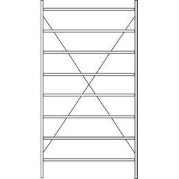 Sch&auml;fer Shop Grundregal R 3000, 8 B&ouml;den, B 1345 mm x T 400 mm, B&ouml;den verzinkt