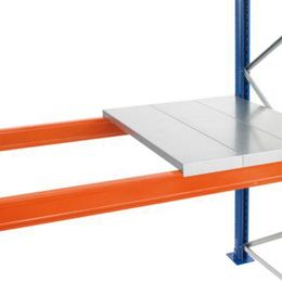 SCHULTE LAGERTECHNIK Stahlpaneel-Ebene f&uuml;r Palettenregale, St&auml;rke 1,25 mm, B 950 x T 800 mm, aufgelegt, verzinkt