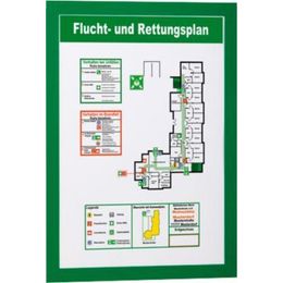 Durable Inforahmen Duraframe, DIN A4, 2 St&uuml;ck, gr&uuml;n