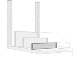 Sch&auml;fer Shop Trennwand, freistehend, f&uuml;r Regaltiefe 500 mm, H 100 mm