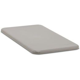 CEMO Flachdeckel f&uuml;r Rechteckbeh&auml;lter, 500 l flach, grau