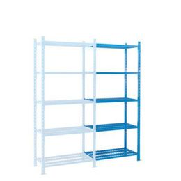 Manorga Steckregal-Anbaufeld, m. 5 Drahtgitterb&ouml;den, B 1010 x T 600 x H 2500 mm