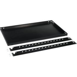 Fachboden f&uuml;r Grundregal/Anbauregal ORDO Business, h&ouml;henverstellbar, St&auml;rke 40 mm, Tragkraft bis 140 kg, B 750 x T 500 x H 40 mm, Stahl, schwarz