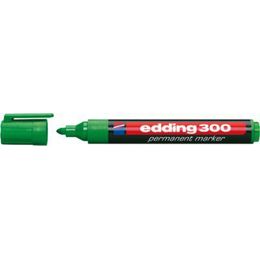 Edding Permanent Marker 300, mit Rundspitze, 1 St&uuml;ck, gr&uuml;n