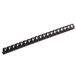 Fellowes Plastik-Binder&uuml;cken, Format 10 mm, 25 St&uuml;ck, f. Plastikbindemaschinen, schwarz, 25 St&uuml;ck