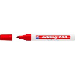 Edding Lackmarker 750, 2-4 mm, rot, 10 St&uuml;ck
