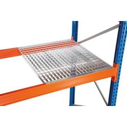 SCHULTE LAGERTECHNIK Holmb&uuml;ndig einlegbarer Gitterrost f&uuml;r Palettenregale, B 3900 x T 800 mm, f&uuml;r Holmtiefe 50 mm, verzinkt, 4 St&uuml;ck