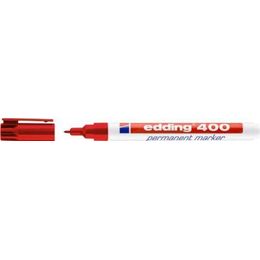 Marker Edding 400, feine Spitze, rot, 1 St&uuml;ck
