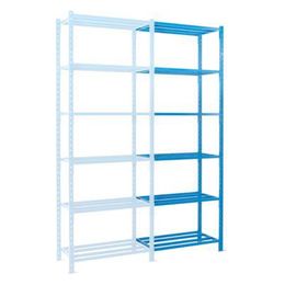 Manorga Steckregal-Anbaufeld mit Rohrgitterb&ouml;den, B 1010 x T 600 x H 3000 mm