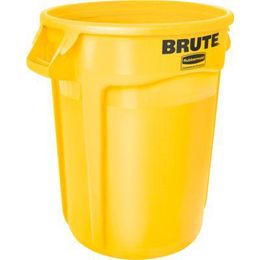 Rubbermaid Wertstoffsammler Brute, Polyethylen, rund, 75 l, gelb