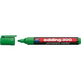 Edding Permanent Marker 300, mit Rundspitze, 10 St&uuml;ck, gr&uuml;n