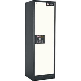 Sicherheitsschrank Typ 90 ASECOS Q-CLASSIC-90, B 600 mm, T&uuml;r links, 4 Ausz&uuml;ge, reinwei&szlig;