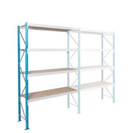 Manorga Anbaufeld, Weitspannregal Epsivol, 4 Ebenen, B 1800 x T 800 x H 2500 mm
