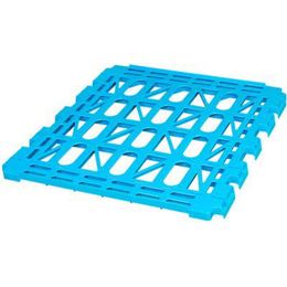 Etagenboden, Kunststoff, f&uuml;r 2-seitige Rollbox, hellblau