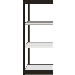 Steckregal Stora 100, Regalfeld, 4 B&ouml;den, B 750 mm