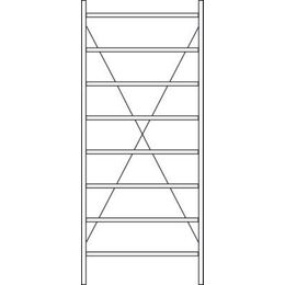 Sch&auml;fer Shop Grundregal R 3000, 8 B&ouml;den, B 1055 mm x T 300 mm, B&ouml;den verzinkt