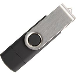 USB-Stick C5, mit 1 x USB 3.0 & 1 x USB Typ-C, bis zu 4,8 GB/s, duplexf&auml;hig, Speicherkapazit&auml;t 32 GB, schwarz