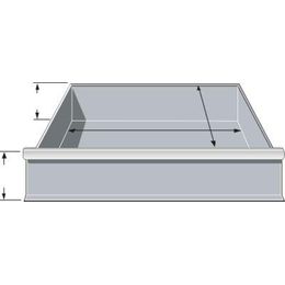 Sch&auml;fer Shop Schubladen, f&uuml;r Feldbreite 995 mm, H 206 mm, T 600 mm, hellsilber