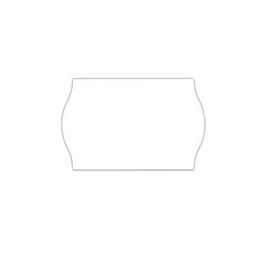 Etiketten mit Wellenrand, 26 x 12 mm, 10 Rollen, wei&szlig; (abl&ouml;sbar)