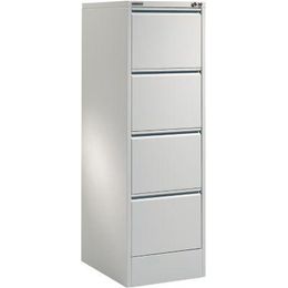 Sch&auml;fer Shop Sch&auml;fer Shop Select H&auml;ngeregistraturschrank MS iCONOMY, Stahl, 1-bahnig, offener Rahmen, B 425 mm, wei&szlig;aluminium RAL 9006