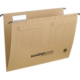Sch&auml;fer Shop Sch&auml;fer Shop Select H&auml;ngemappe, DIN A4, &Ouml;ffnung seitlich, natronbraun, 125 St&uuml;ck