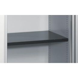 C + P Rollladenschrank Omnispace, 5 OH, abschlie&szlig;bar, B 600 x T 420 x H 1980 mm, Stahl/Kunststoff, lichtgrau/schwarzgrau