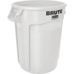 Rubbermaid Wertstoffsammler Brute, Polyethylen, rund, 121 l, wei&szlig;