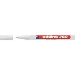 Edding Lackmarker 780, 0,8 mm, wei&szlig;, 1 St&uuml;ck