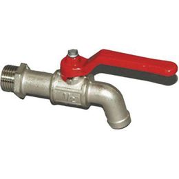 CEMO Kugelauslaufhahn 1/2" Messing vernickelt