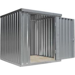 Materialcontainer MC 1200, verzinkt, zerlegt, mit Holzfu&szlig;boden