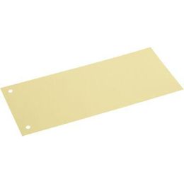 Sch&auml;fer Shop Sch&auml;fer Shop Select Trennstreifen, 2-fach-Lochung, bedruckbar, 100 St&uuml;ck, B 240 x H 105 mm, Karton, gelb