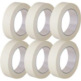 Kreppband, ideal f&uuml;r Malerarbeiten, Papier, L 50 m x B 30 mm, 10 Rollen