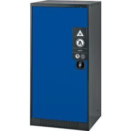 Chemikalienschrank ASECOS CS-CLASSIC, Fl&uuml;gelt&uuml;r, 2 B&ouml;den, 545x520x1105 mm, enzianblau