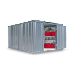 Materialcontainer Mod. 1340, verzinkt, vormontiert, mit Holzfu&szlig;boden