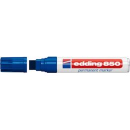 Edding 850 Permanent Marker, Keilspitze 5-16 mm, blau, 1 St&uuml;ck