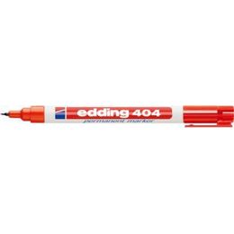 Marker Edding 404, mit feiner Spitze, rot, 10 St&uuml;ck
