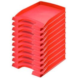 Leitz&reg; Ablagekorb Plus 5237, DIN A4, 10 St&uuml;ck, rot