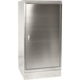 Werkzeugschrank, Edelstahl, H&ouml;he 1050 mm, 1 Schublade, 2 B&ouml;den
