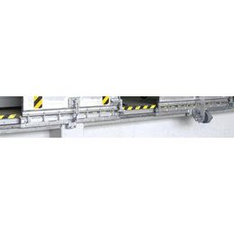 F&uuml;hrungsschiene f&uuml;r Aluminium-&Uuml;berfahrbr&uuml;cken Typ SKB, bis 4000 kg, L 2000 x B 76 x H 112 mm, walzblank