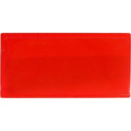 Etikettentasche Label TOP, selbstklebend, 50x110, rot