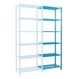 Manorga Steckregal-Anbaufeld mit Rohrgitterb&ouml;den, B 1010 x T 800 x H 3000 mm