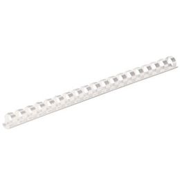 Fellowes Plastik-Binder&uuml;cken, Format 12 mm, 100 St&uuml;ck, f. Plastikbindemaschinen, wei&szlig;